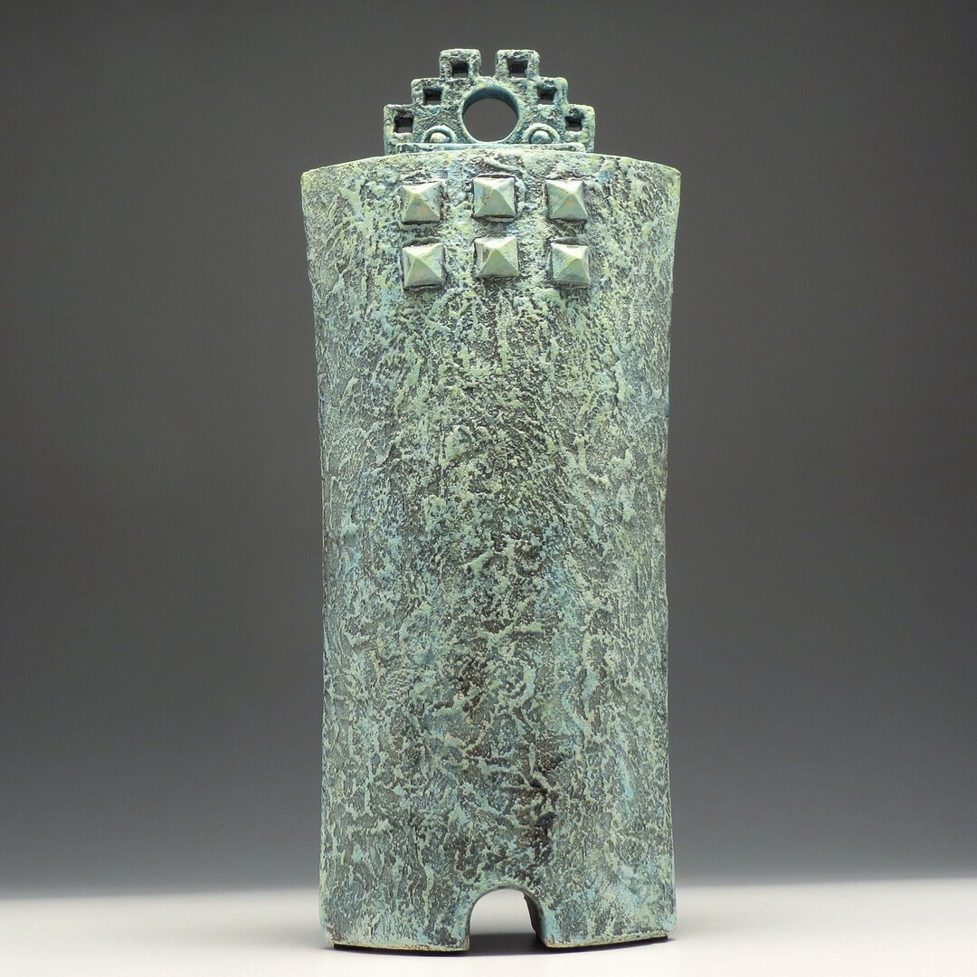 Tall Ceramic Vessel, Sculptural Lidded Vessel, Home Decor, Hand Made ...