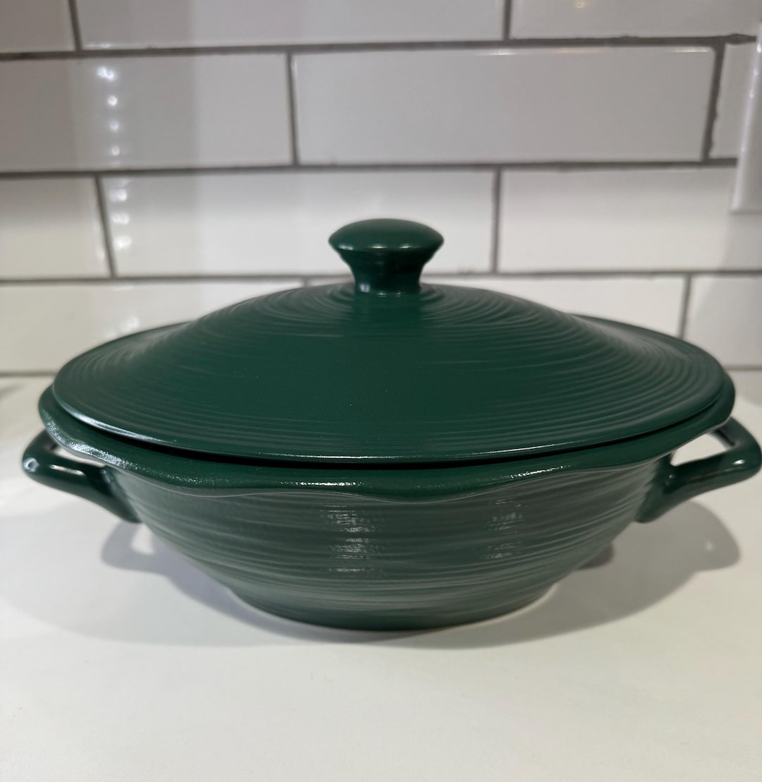 Corningware Stoneware Oval Hunter Green Casserole - Etsy