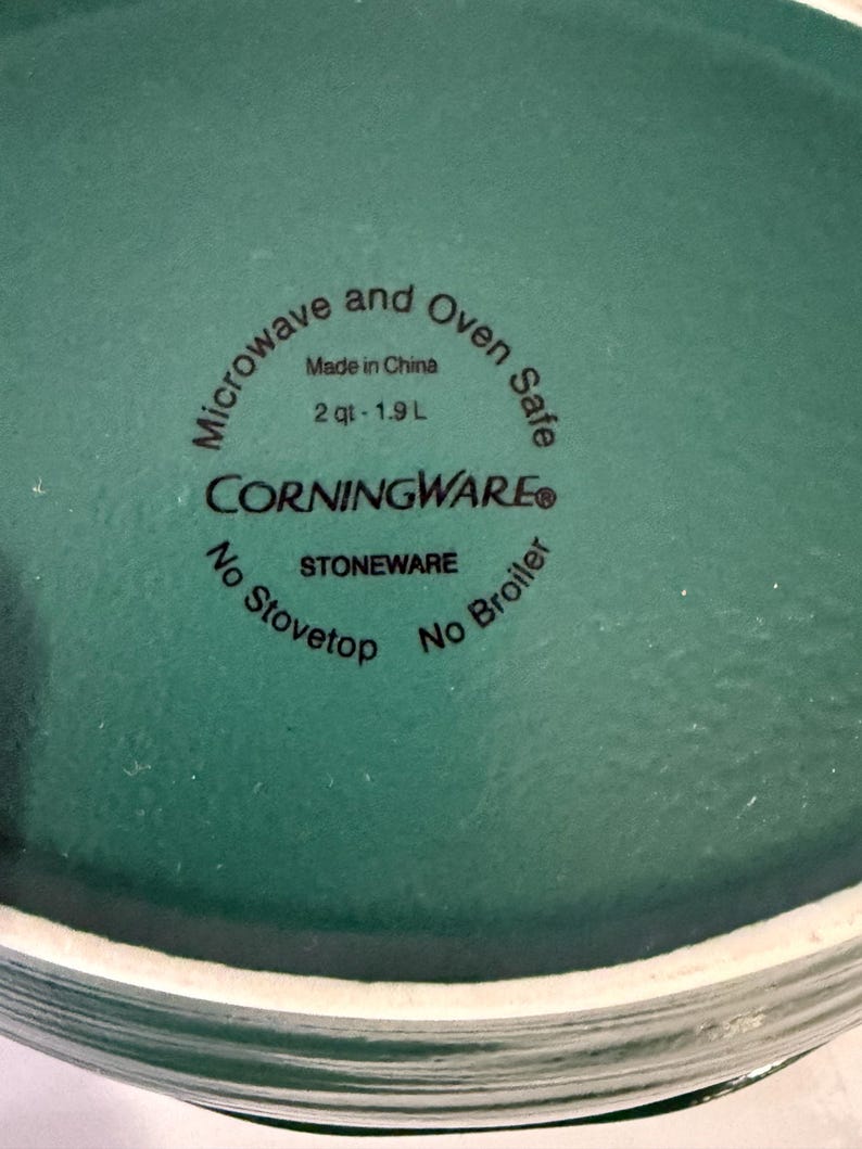 Corningware Stoneware Oval Hunter Green Casserole - Etsy