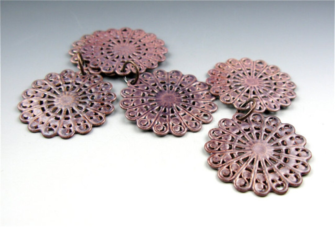 Enameled Round Filigree / Napa Enamel / Made to Order - Etsy