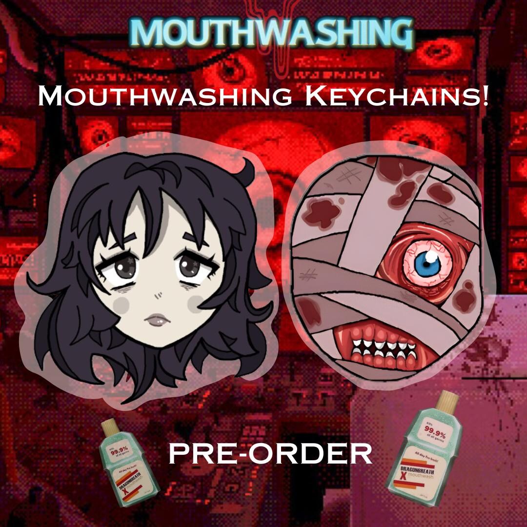 Mouthwashing | Acrylic Keychain | PRE-ORDER | Anya | Curly | Horror ...