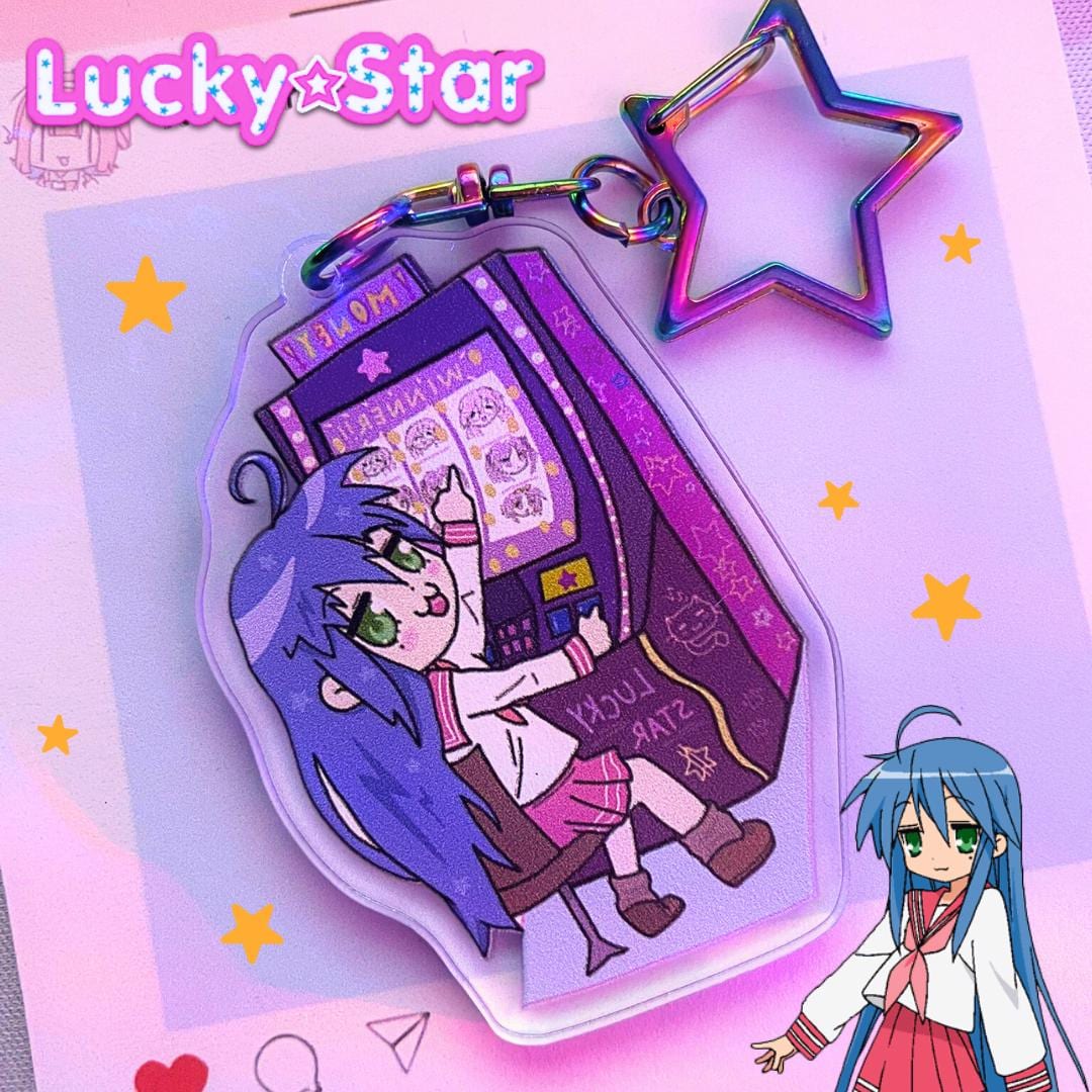 Lucky Star | Konata Izumi | Acrylic Keychain | Anime Charm - Etsy