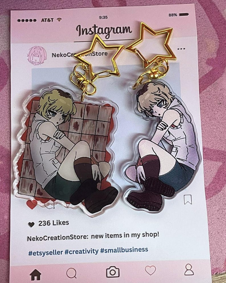 Silent Hill 3 | Cheryl Heather Mason | Acrylic Keychain | Horror ...