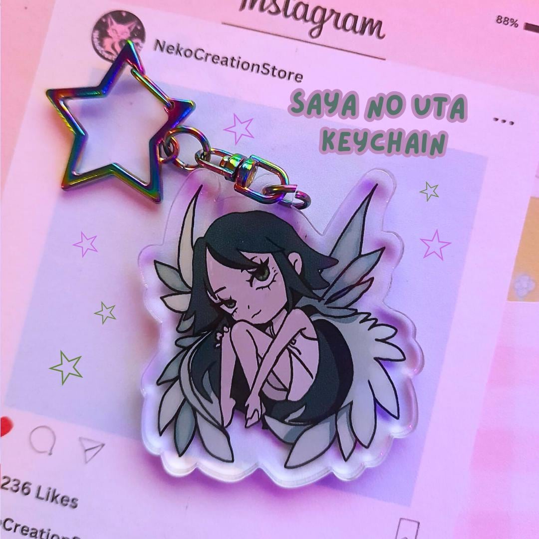 Saya No Uta | Acrylic Keychain | Horror Visual Novel - Etsy