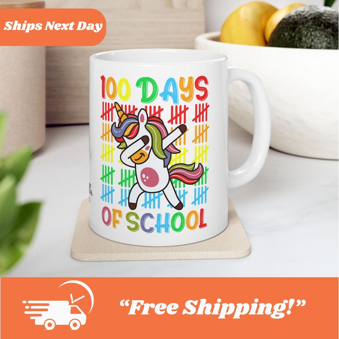 100 Días De Escuela Mugs Diseños Divertidos Y Creativos Para Celebrar ...