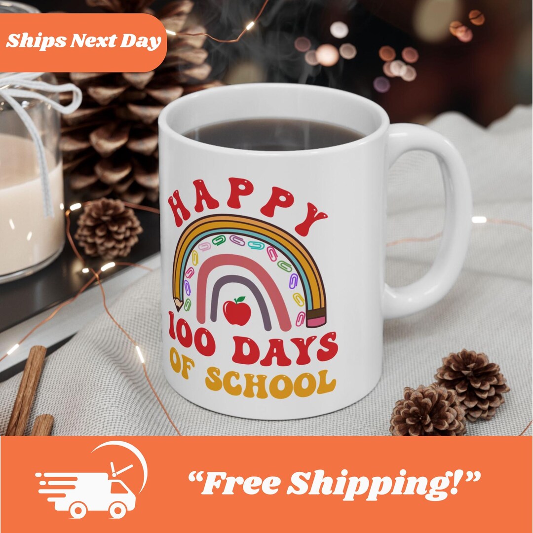 100 Días De Escuela Mugs Diseños Divertidos Y Creativos Para Celebrar ...