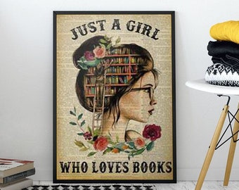 Love Books Poster - Etsy