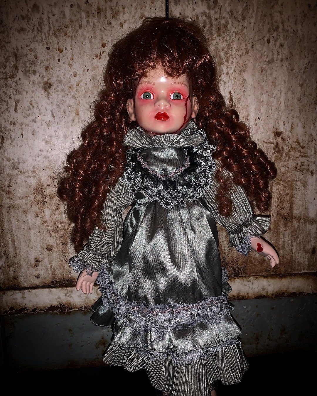 Creepy Broken/cracked Doll - Weird Scary Horror Ooak Halloween Sculpted ...
