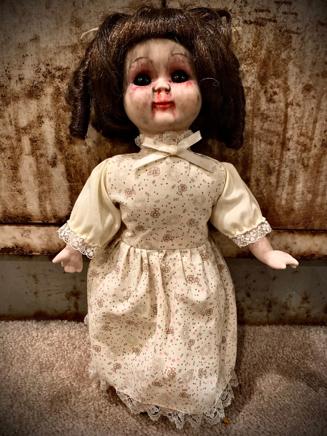 Nervous Nelly Doll Creepy Weird Scary Horror Ooak Halloween Sculpted ...