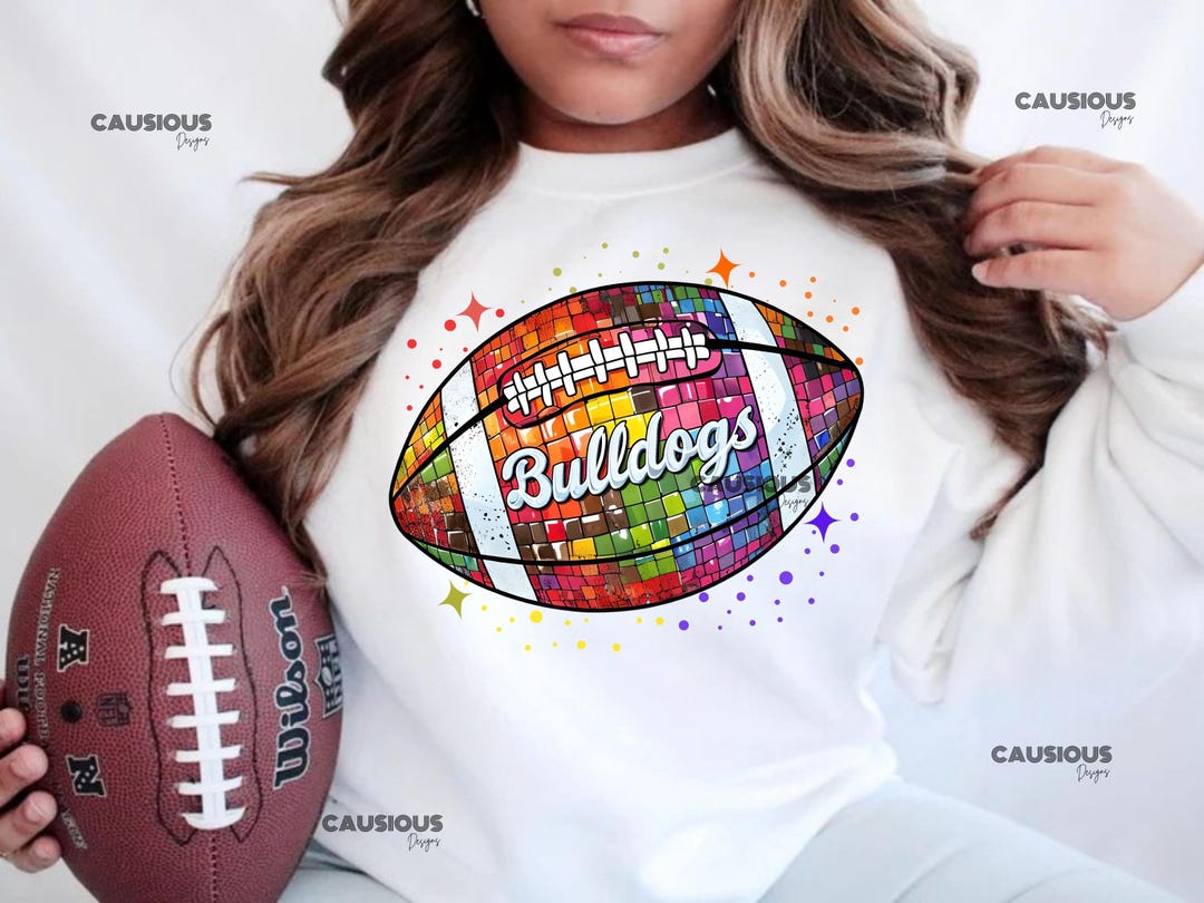 Bulldogs Football Tiles PNG: Game Day Sublimation Design - Etsy