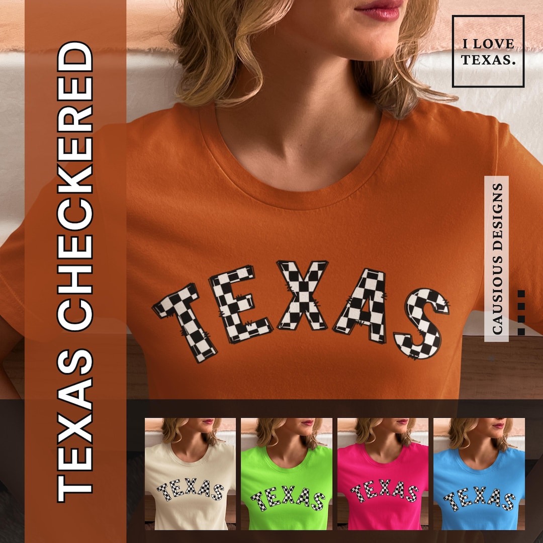 Texas Checkered PNG. I Love Texas. - Etsy