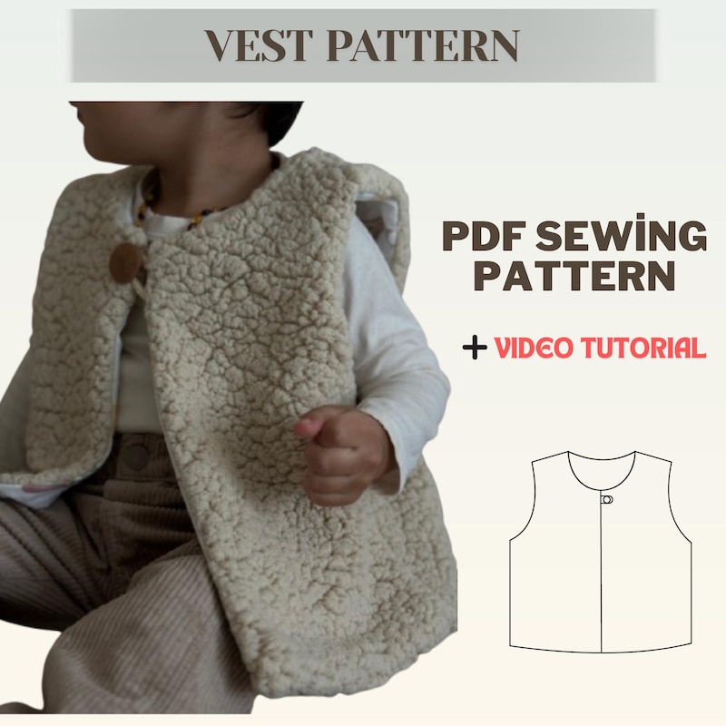 Toddler Vest Pattern - Etsy