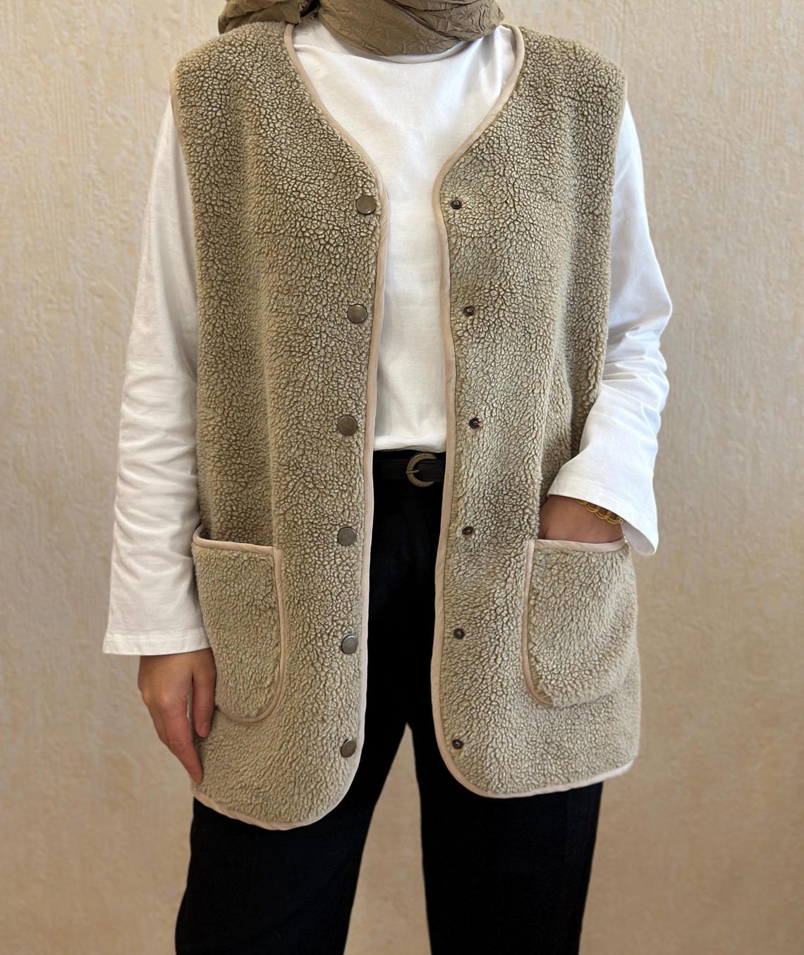 Vest PDF Sewing Pattern XL-2XL-3XL | Teddy Vest | Fall Women Vest ...