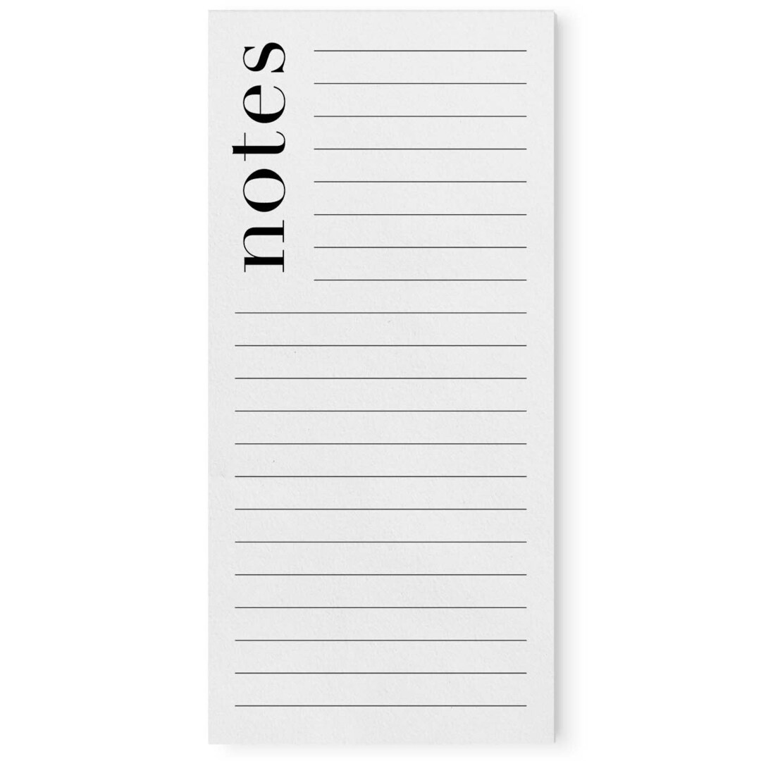 Chic Notes Notepad on White Paper - Etsy