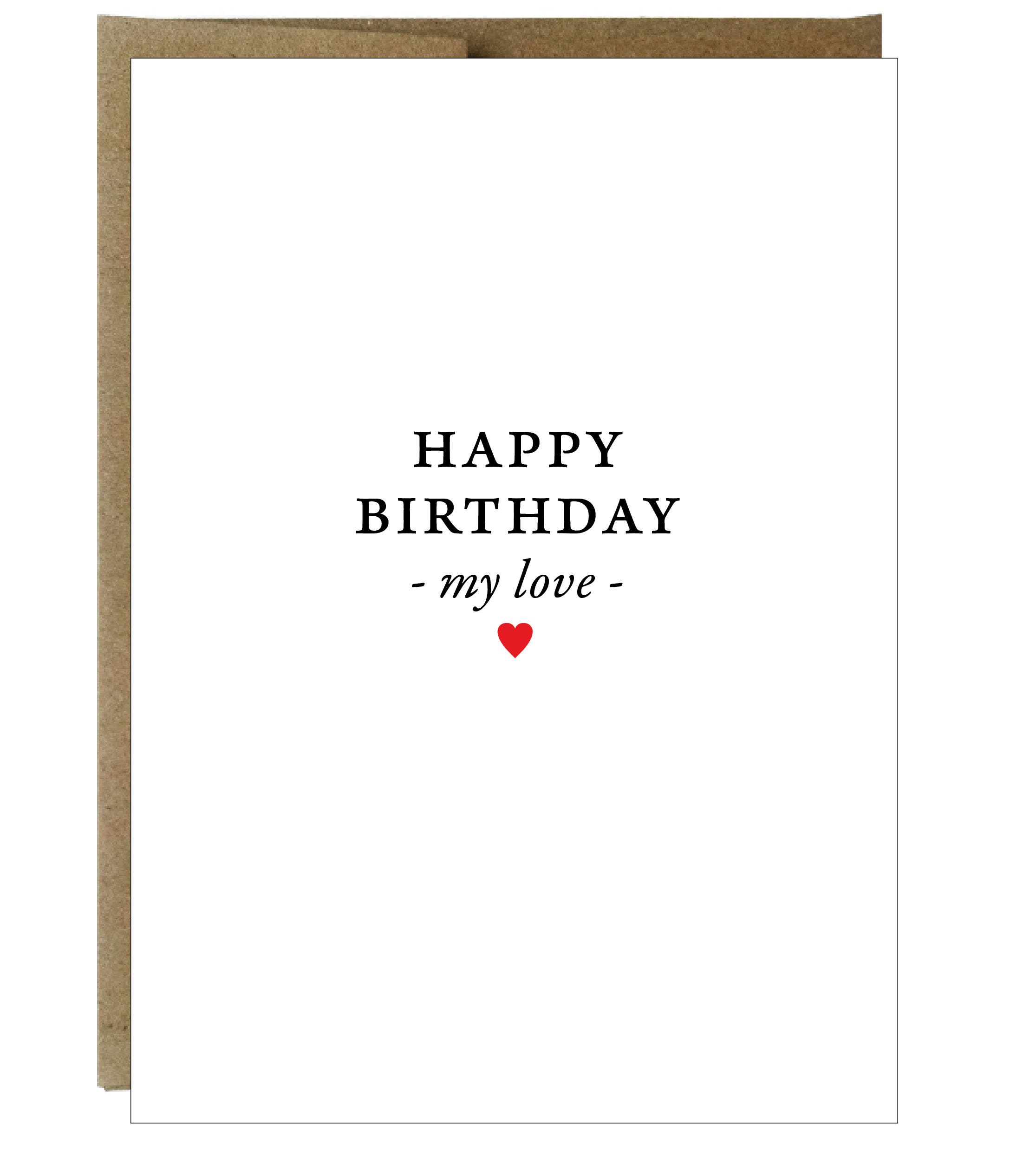 Romantic Birthday Card Love Cards For Boyfriend Girlfriend Husband Wife 