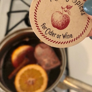 Mulling Spices Sets of 5 Personalized Favors for Fall or Winter ...