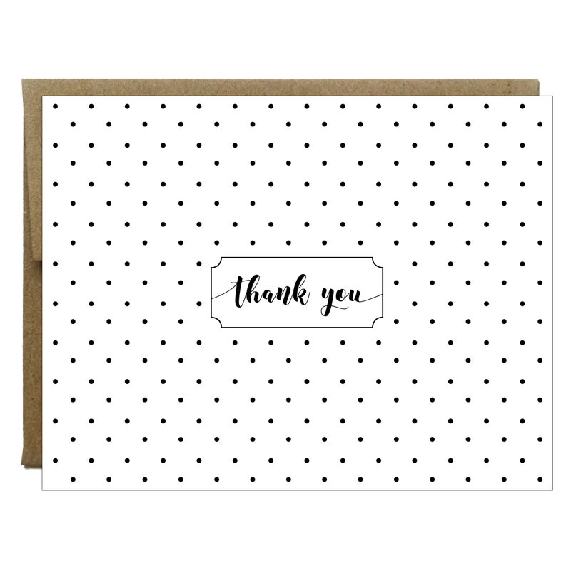 Polka Dot Thank You - Etsy