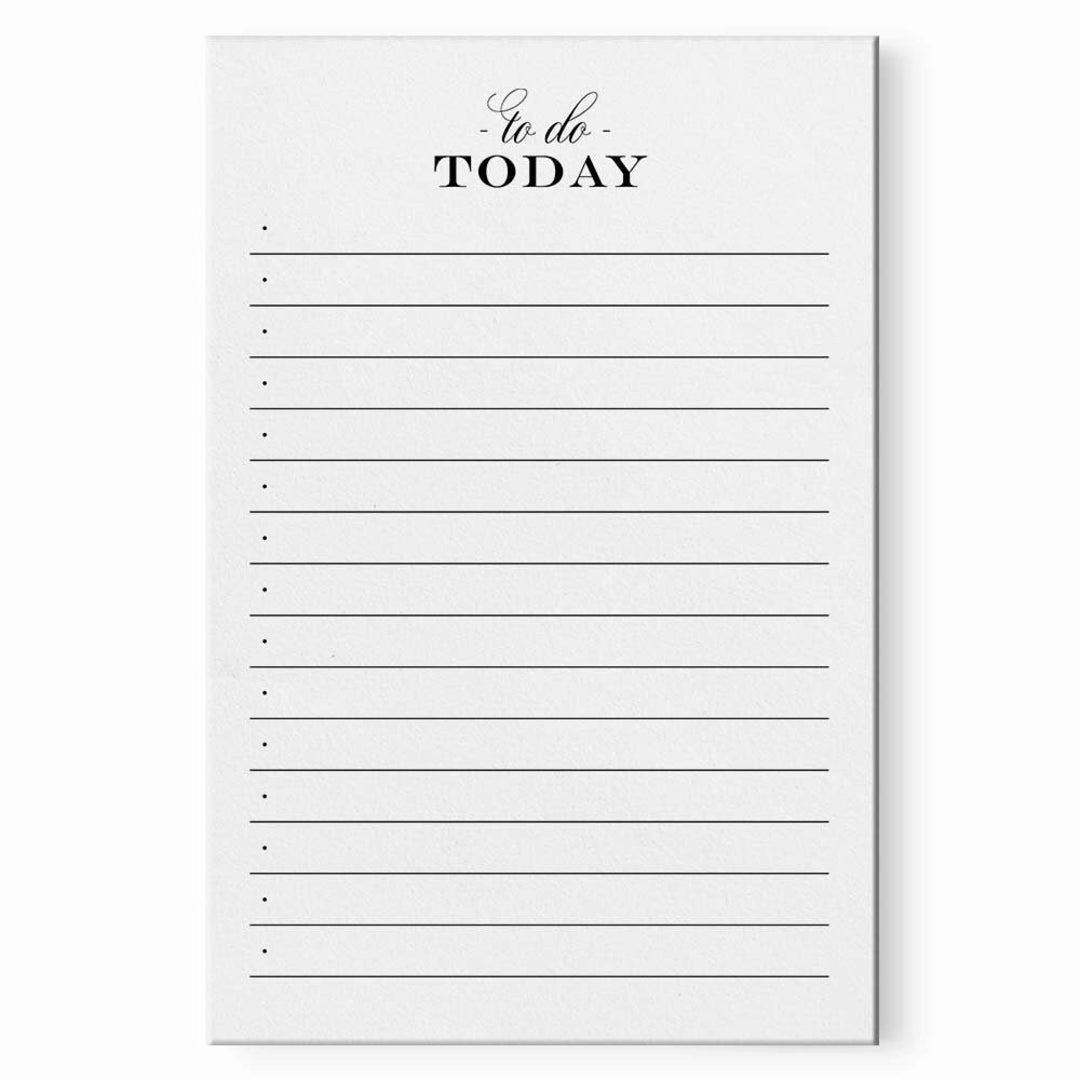 To Do Today Notepad - Etsy
