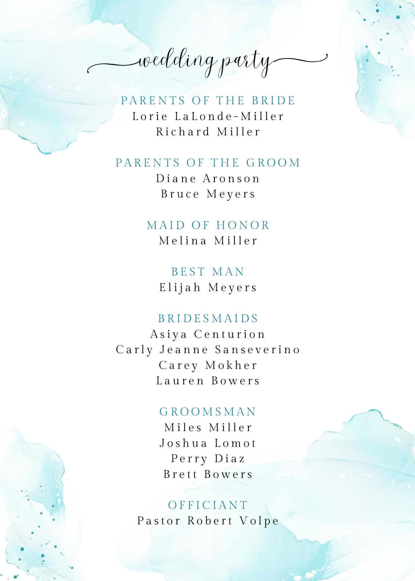 Editable Wedding Fan Program Template Canva | Orchid Ceremony Program ...