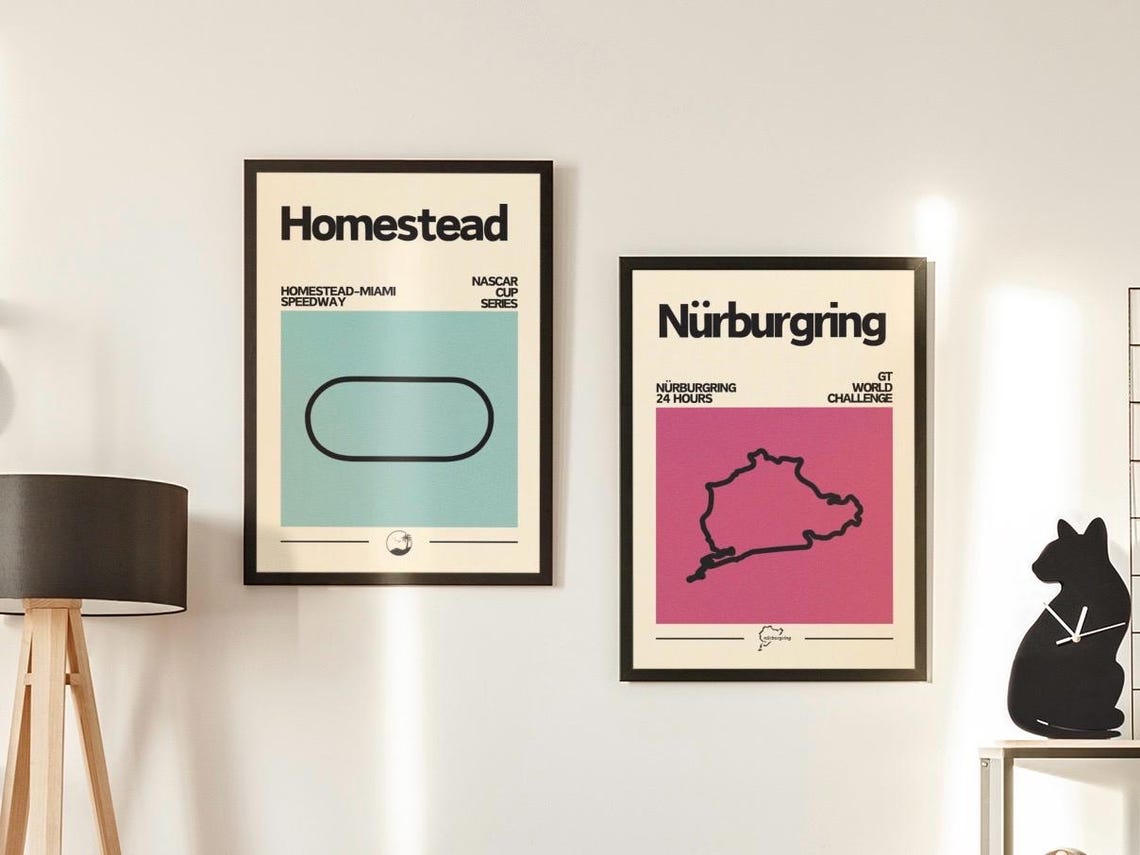 Nurburgring F1 Poster, Nürburgring GP Streke, German Grand Prix - Etsy