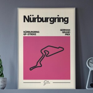 Nurburgring F1 Poster, Nürburgring GP Streke, German Grand Prix - Etsy