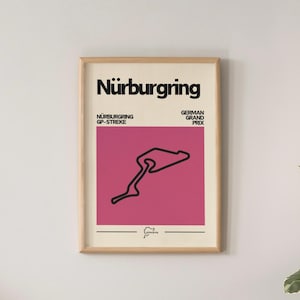 Nurburgring F1 Poster, Nürburgring GP Streke, German Grand Prix - Etsy
