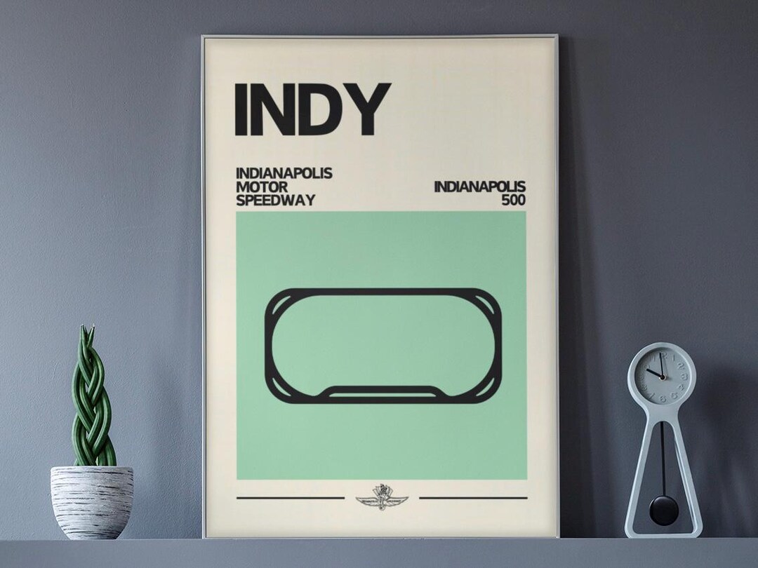 Indianapolis 500 Poster, Indianapolis Motor Speedway, Indy 500 - Etsy