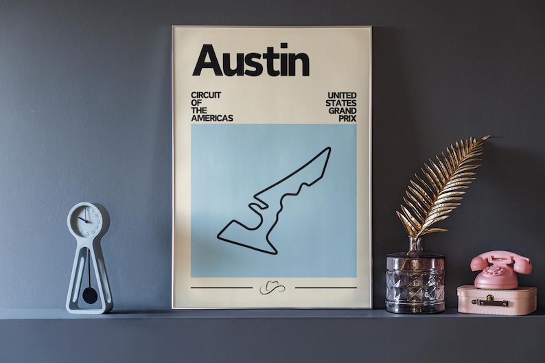 Austin F1 Poster, Circuit of the Americas Poster - Etsy