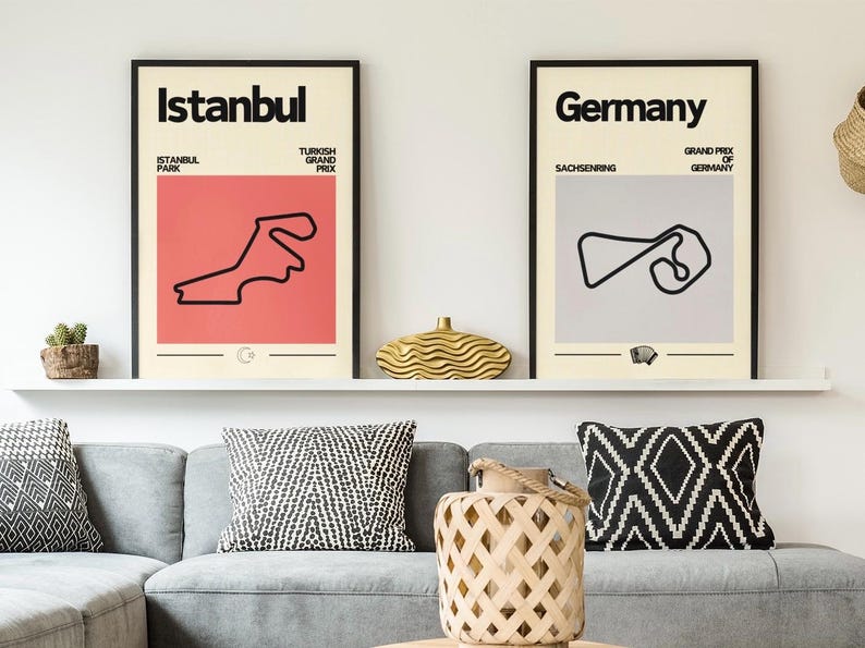 Nurburgring F1 Poster, Nürburgring GP Streke, German Grand Prix - Etsy