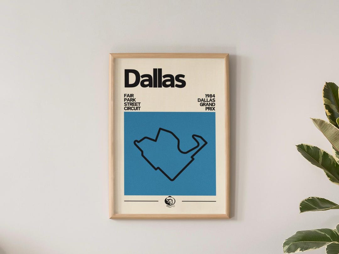 1984 Dallas Grand Prix Poster, Dallas Grand Prix, Fair Park Street ...