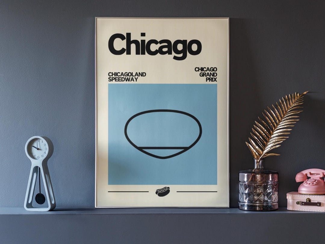 Chicago Indycar Poster, Chicagoland Speedway Poster, Indycar Series - Etsy