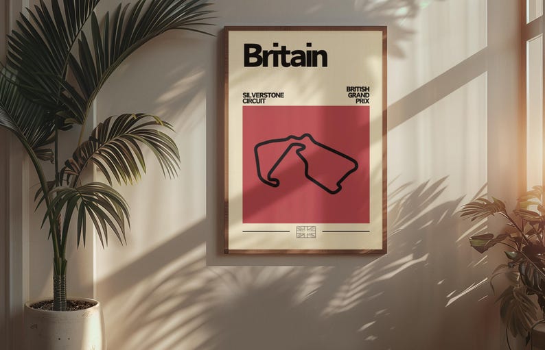 Silverstone F1 Poster, British Grand Prix - Etsy