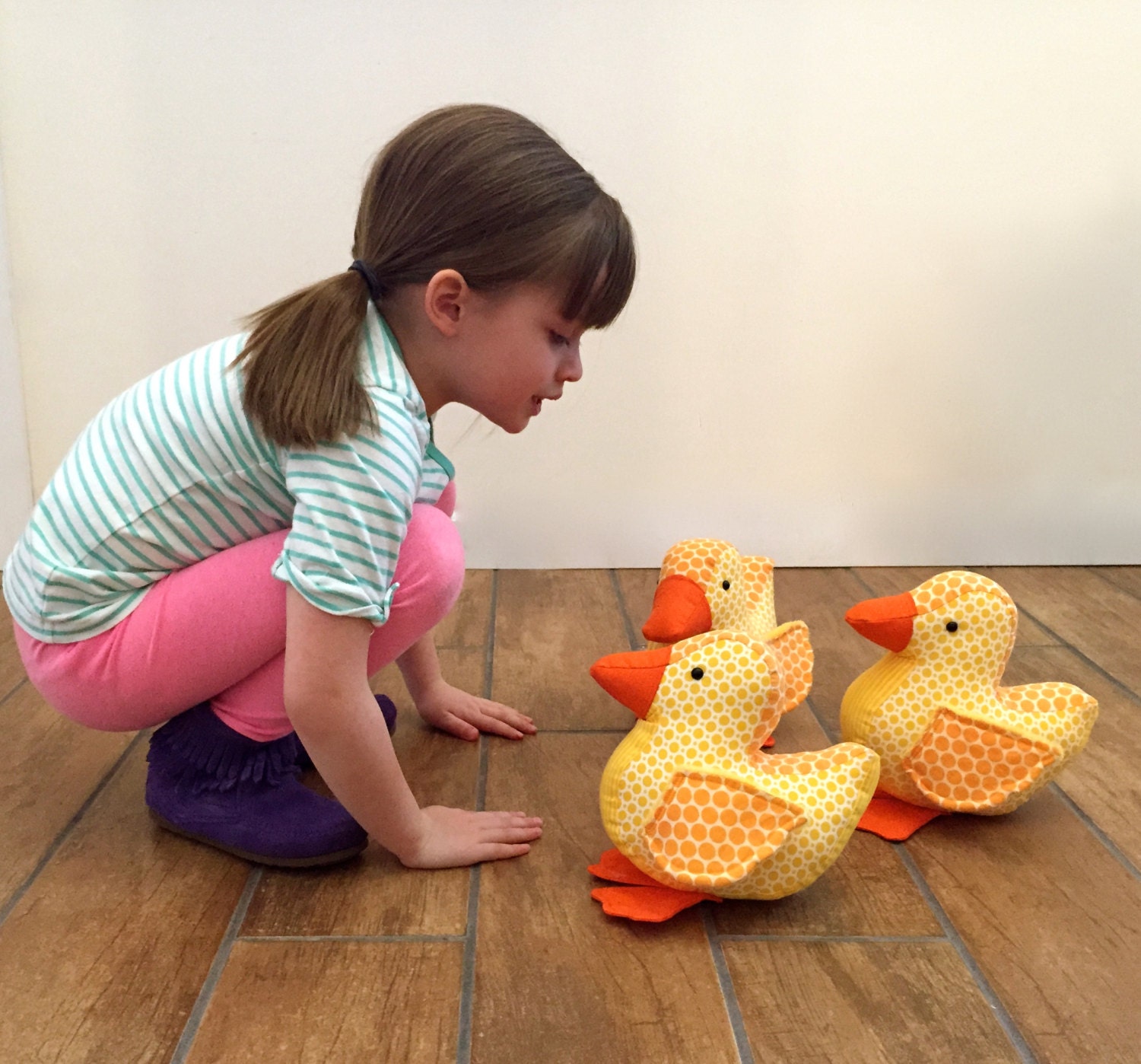 Baby Duck Stuffed Animal Duckling Plush Toy Easter Basket Toy Soft and ...