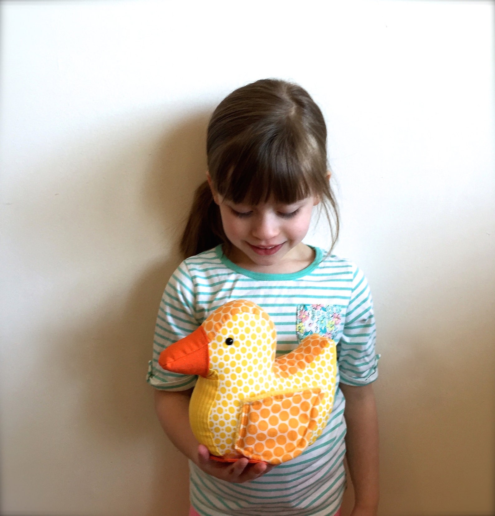 Baby Duck Stuffed Animal Duckling Plush Toy Easter Basket Toy Soft and ...