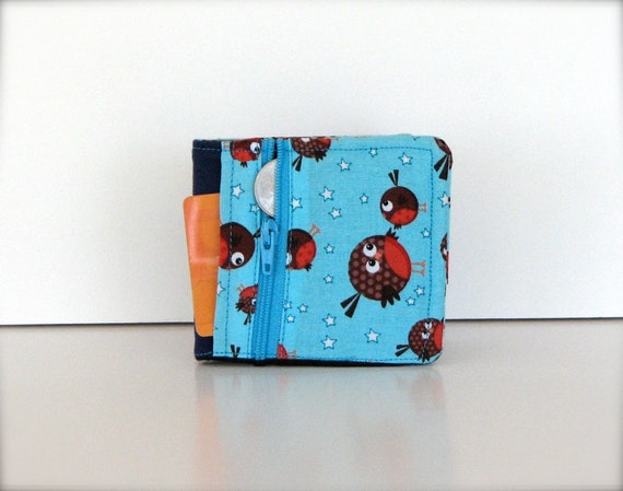 Wallet-children's Red Robin Design Fabric Wallet With | Etsy