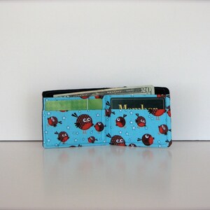 Wallet-children's- Red Robin Design - Fabric Wallet With Red Robin Bird ...