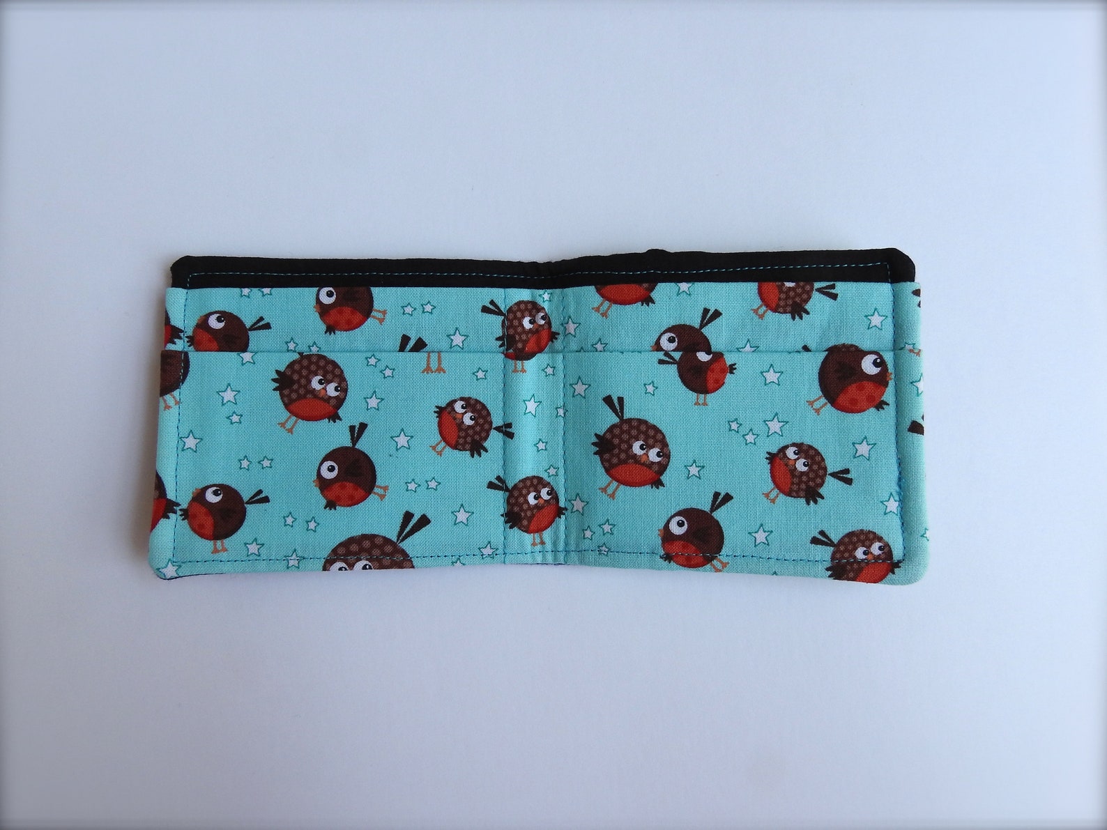 Wallet-children's- Red Robin Design - Fabric Wallet With Red Robin Bird ...