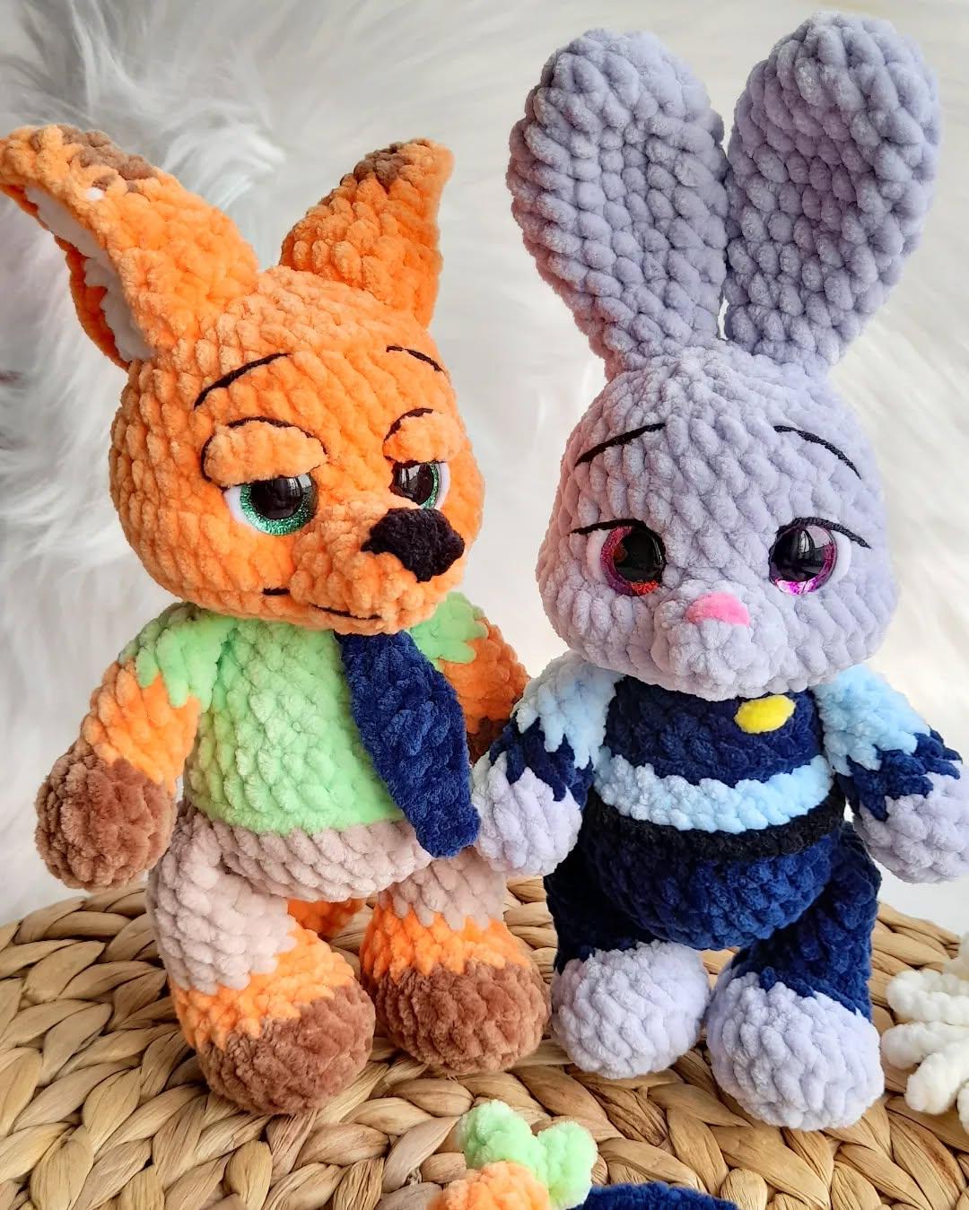Bundle 4 in 1 Nick, Judy, Zootopia and Flash Crochet Pattern. English ...