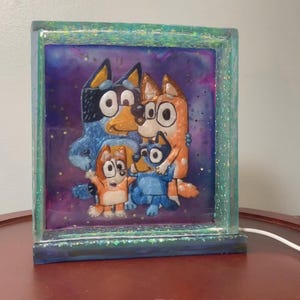 Bluey Glow-in-the-dark Lamp/ Night Light- Luxury Gifts - Etsy