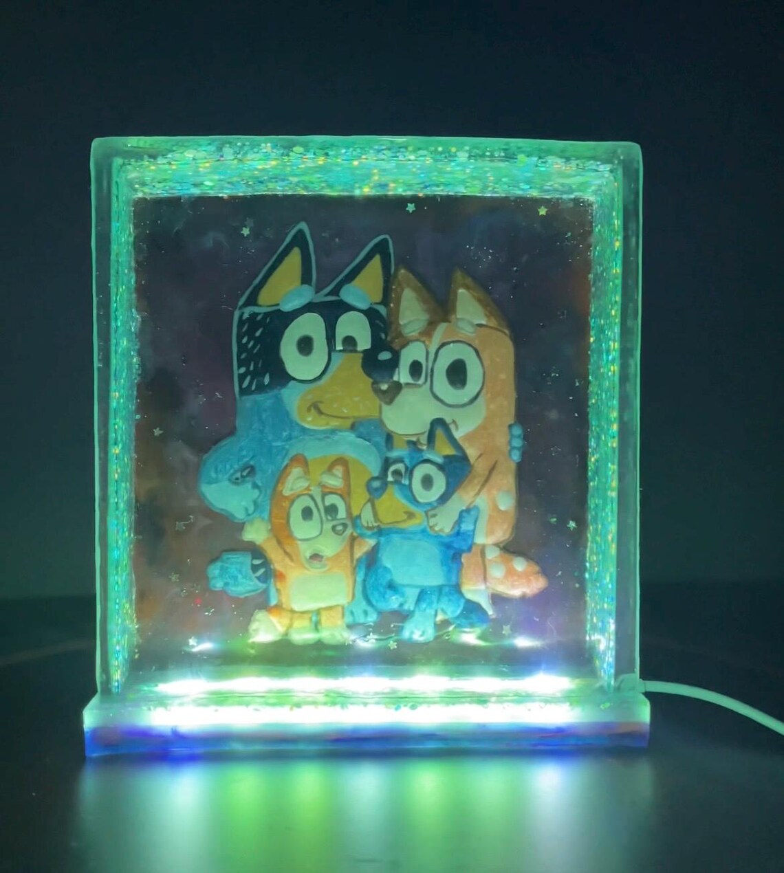 Bluey Glow-in-the-dark Lamp/ Night Light- Luxury Gifts - Etsy