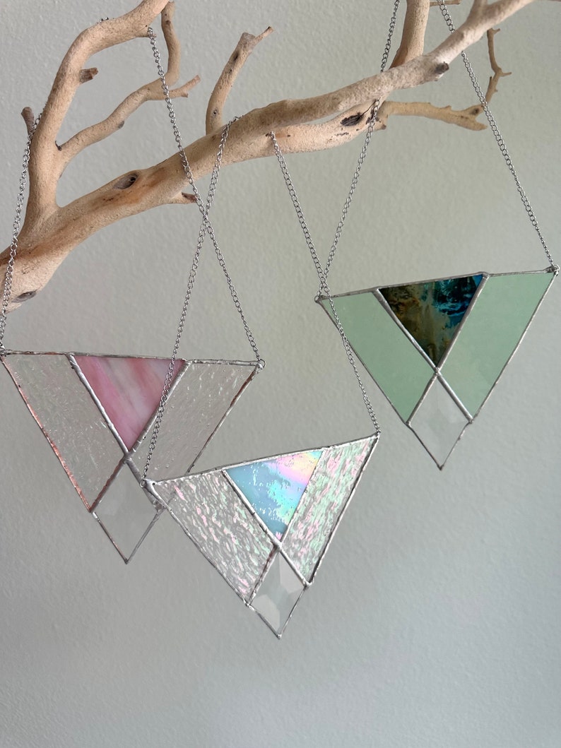 Triangle Suncatcher - Etsy