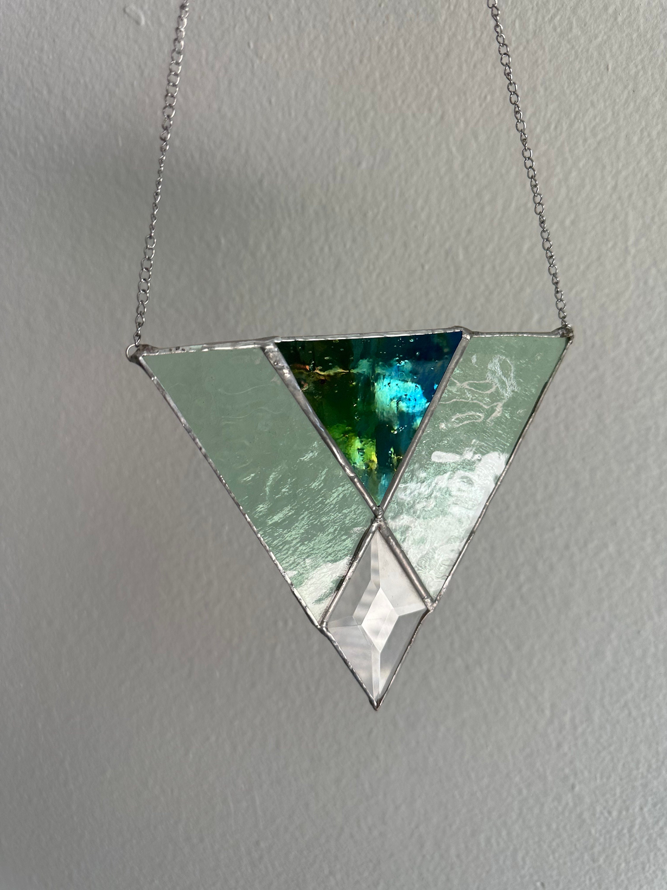 Triangle Suncatcher - Etsy