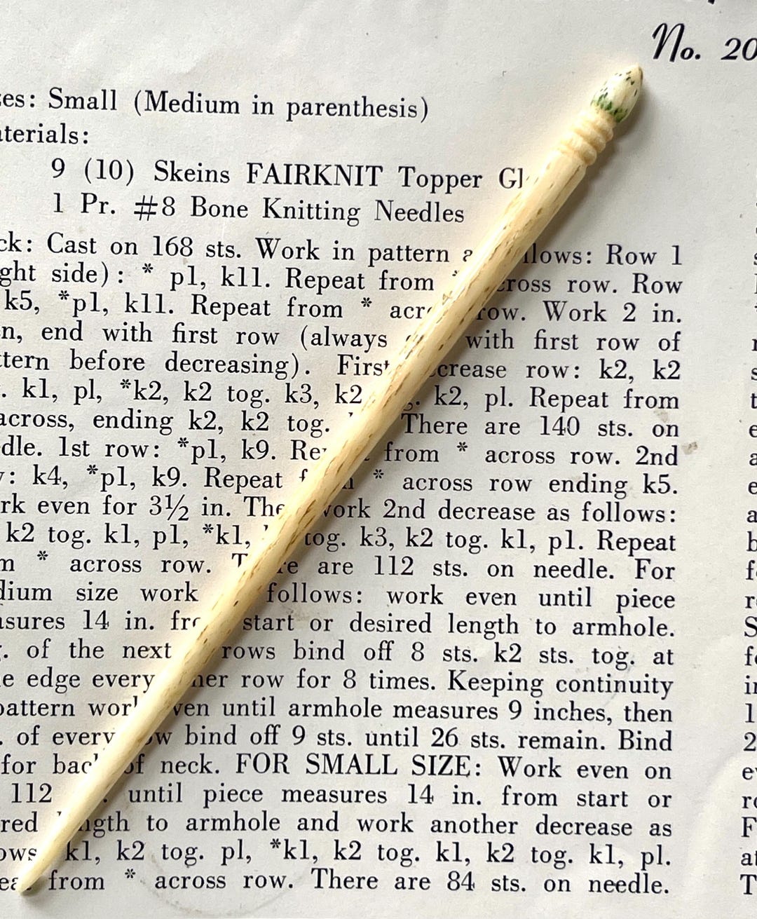 Antique Ice Cream Bone Crochet Hook - Etsy