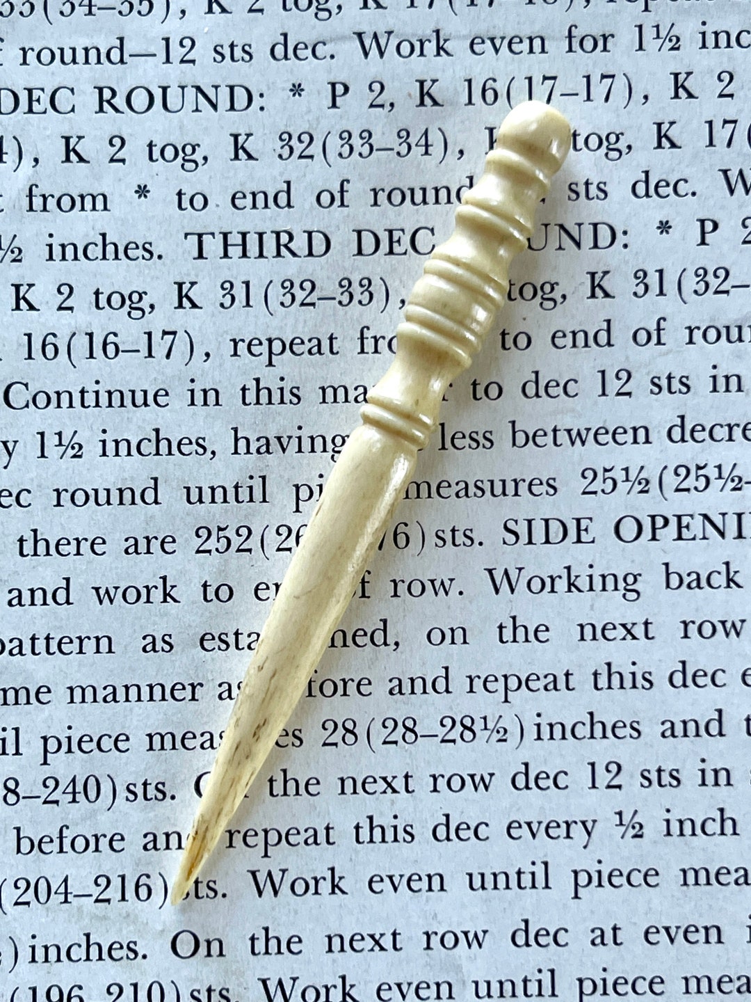 Antique Carved Bone Sewing Awl Bodkin Tool - Etsy