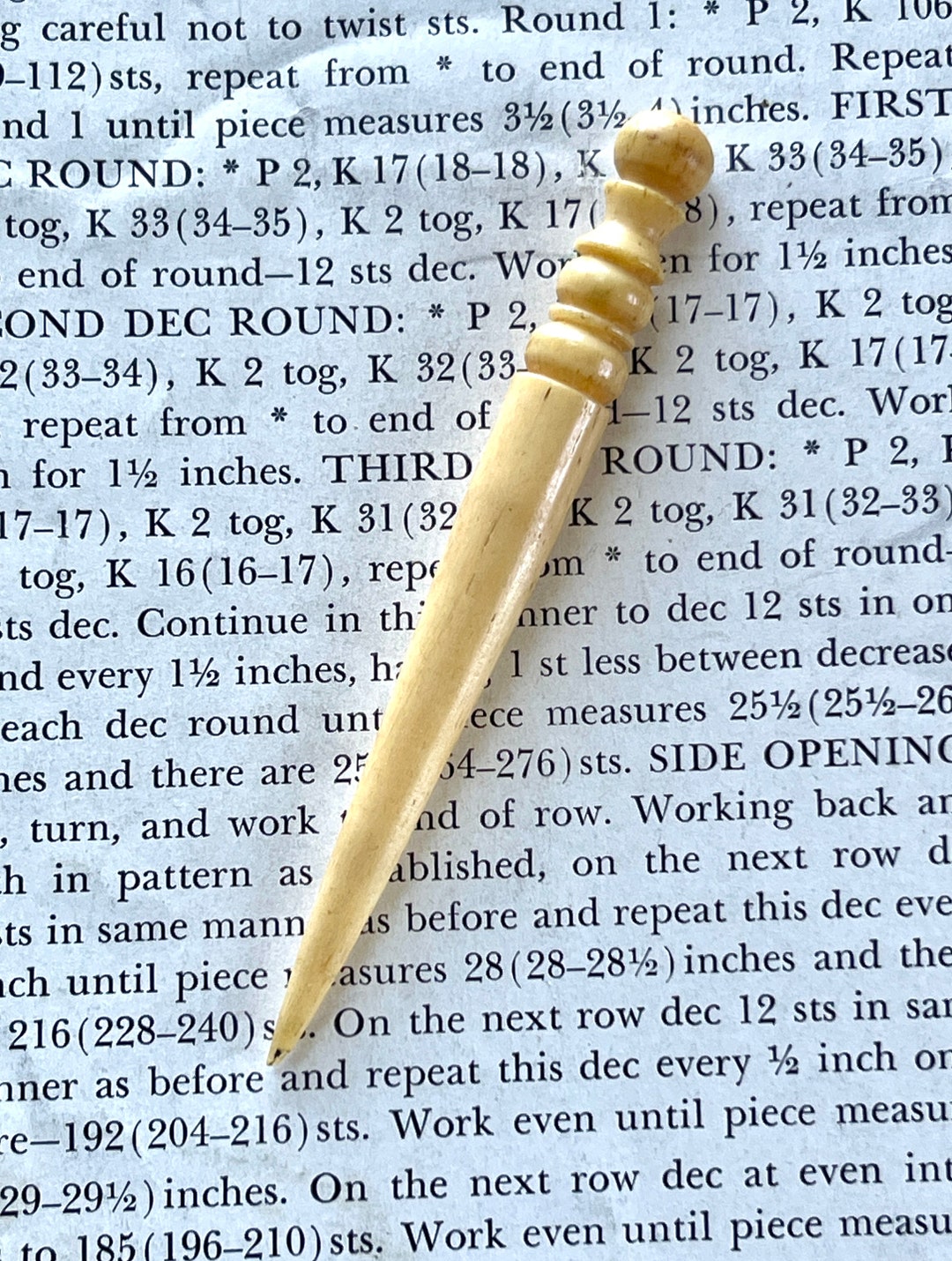Antique Carved Bone Sewing Awl Bodkin Tool as Is - Etsy