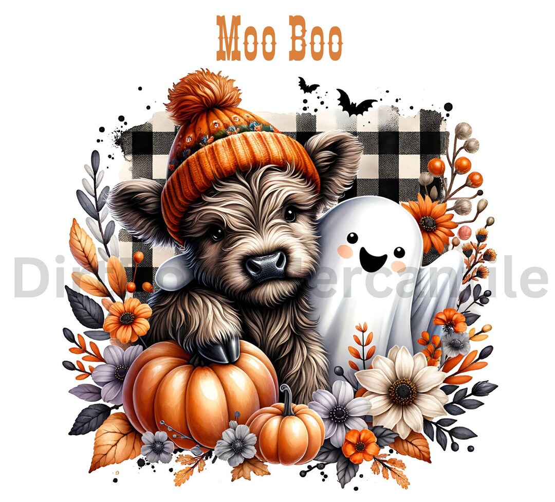 Moo Boo PNG File - Etsy