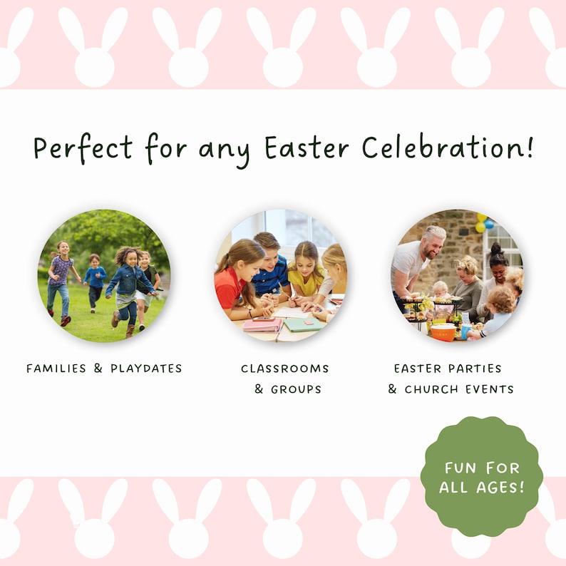 Easter Scavenger Hunt Game: Kids Activity, 3 Variations (PDF) - Etsy