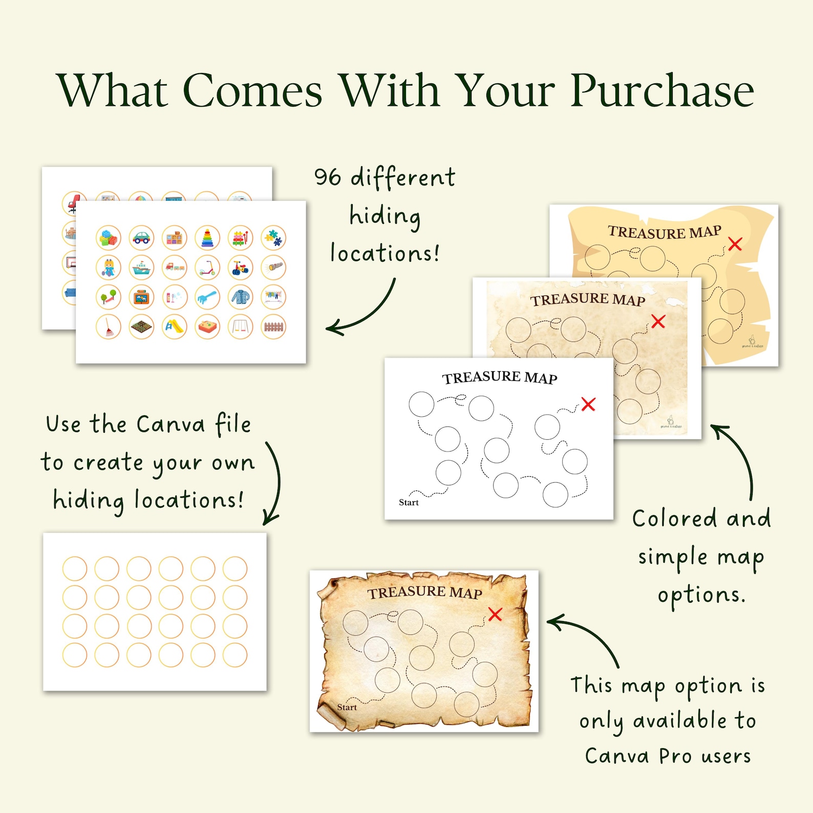 Printable Treasure Map Scavenger Hunt: Editable Pirate Party Game ...