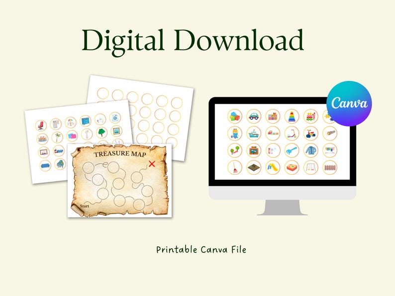 Printable Treasure Map Scavenger Hunt: Editable Pirate Party Game ...
