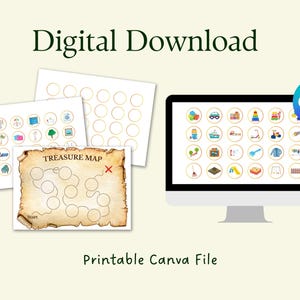 Printable Treasure Map Scavenger Hunt: Editable Pirate Party Game (PDF ...